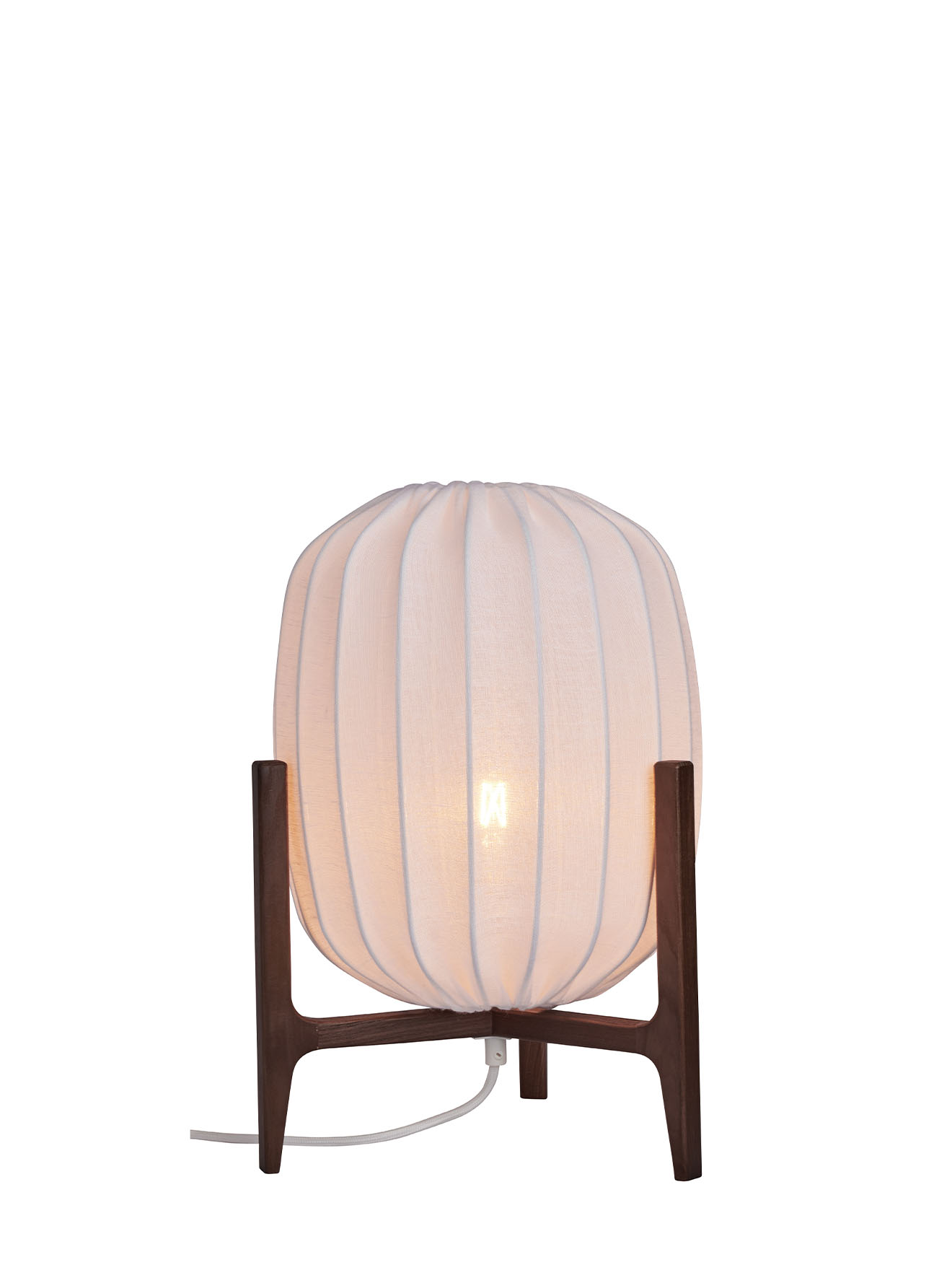 Avslappnad lyx med bordslampan Prisma table Dark ash/white